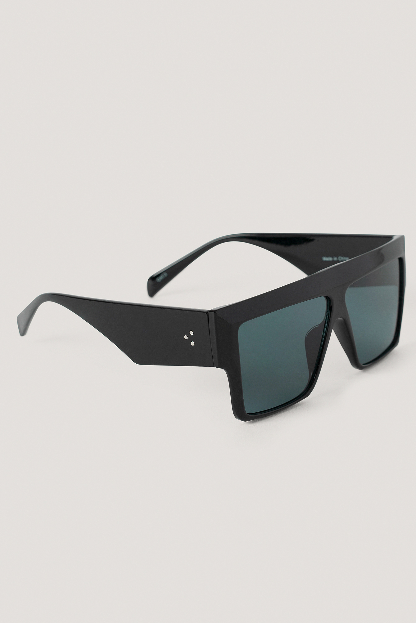 Oversize Wide Screen Sunglasses Black Na